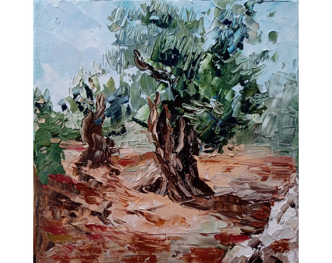 Olive Tree Original Painting Oil Art Tree Art Oil Impasto Italy ...