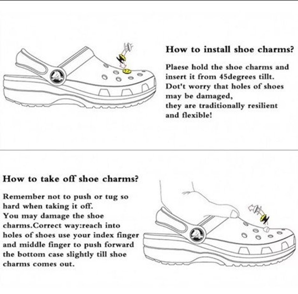 Bling Crocs Chain Charm Set / Diamond Crocs Charm / Pearl Crocs Charm ...
