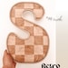 Boys Room Decor Large Checkered Letter, Boys Skater Nursery Wall Art ...