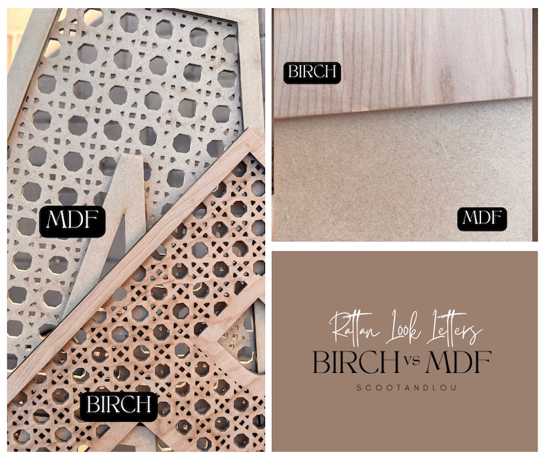 Stacked Rattan Name Sign, Rattan Initials, First and Middle Name Sign ...