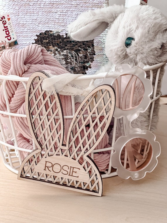 Home & Living Boho Decor. Boho Style Easter Tag Rattan Easter Name Tag ...