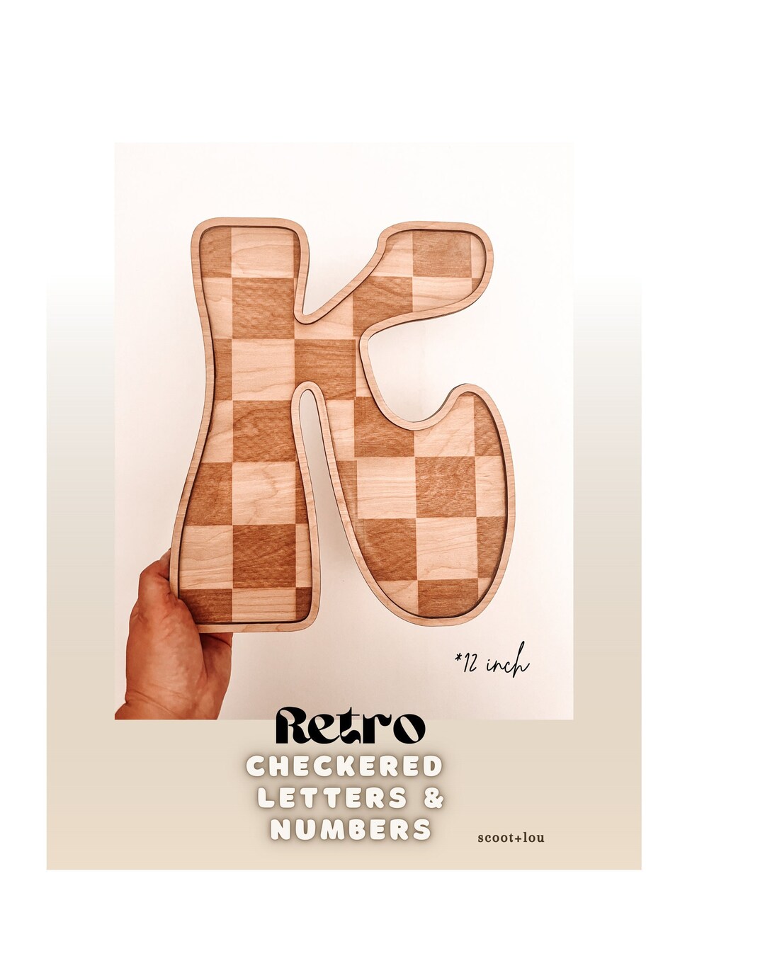 Boys Room Decor Large Checkered Letter Boys Skater Nursery - Etsy