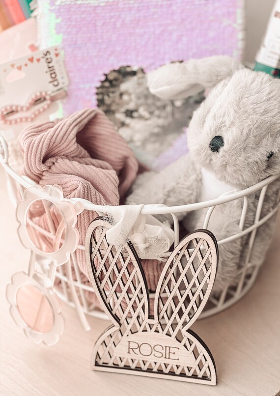 Home & Living Boho Decor. Boho Style Easter Tag Rattan Easter Name Tag ...