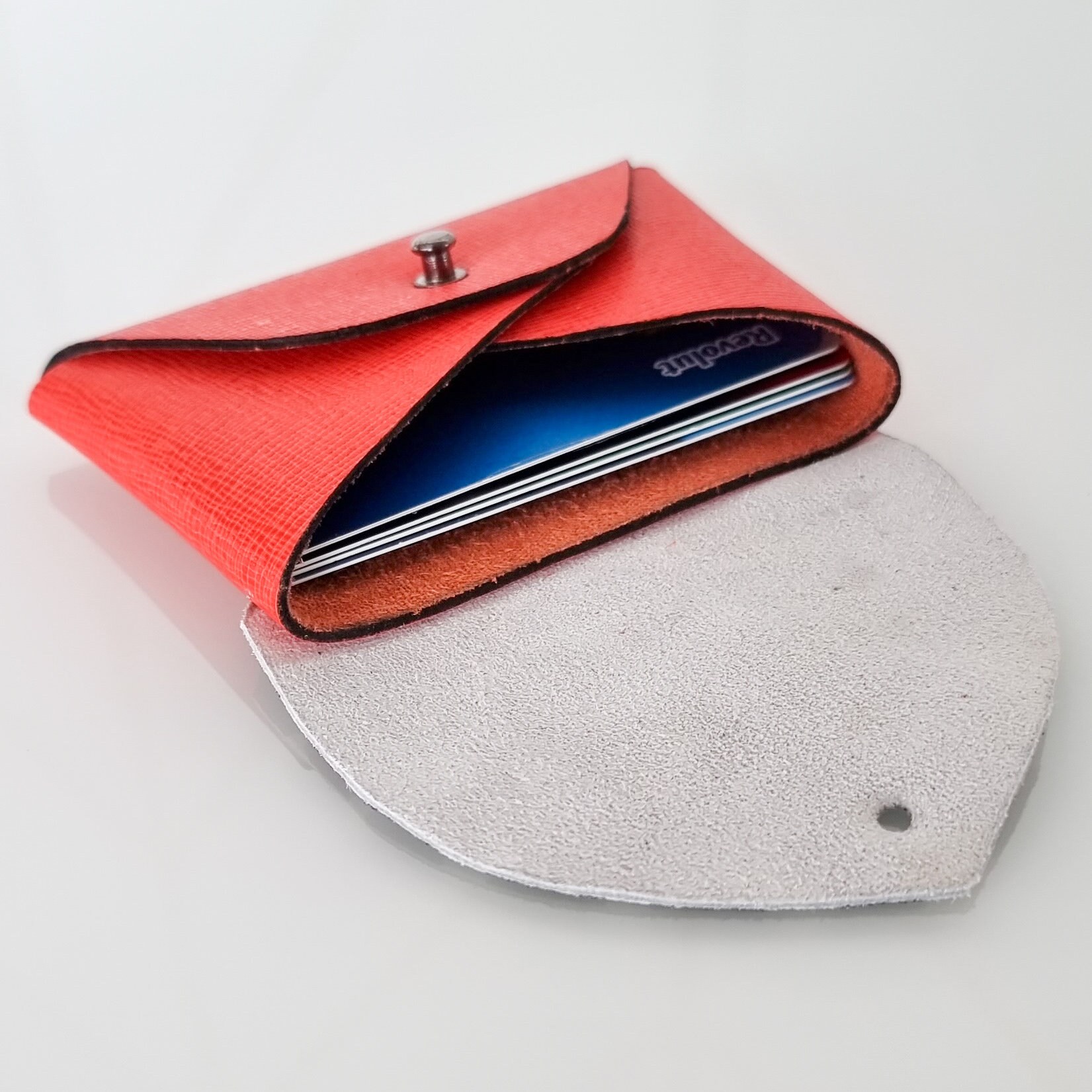 Blue Leather Coin Purse, Colorful Genuine Leather Coin Purse, Animal ...