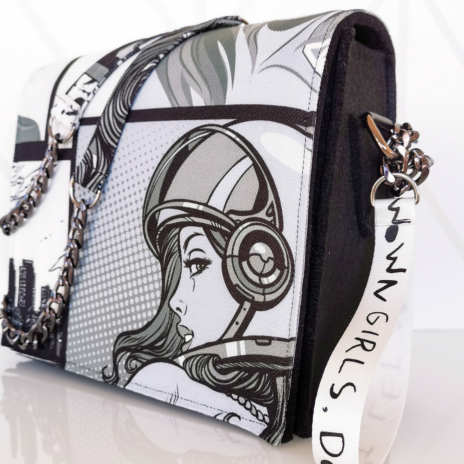 Pop Art Bag Shoulder Purse for Women With Chain Colorful - Etsy