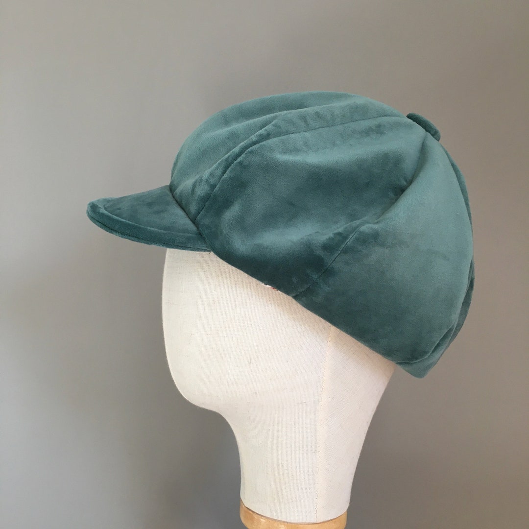 Pastel Green Velvet FELIX Cap - Etsy