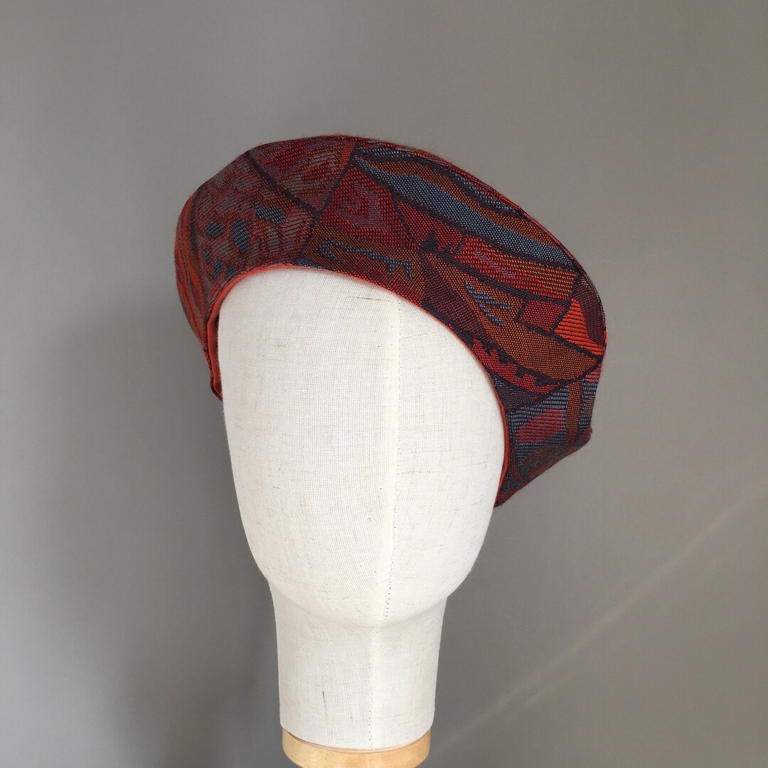 LOUISON Beret in Shimmering Autumn Colors - Etsy Finland
