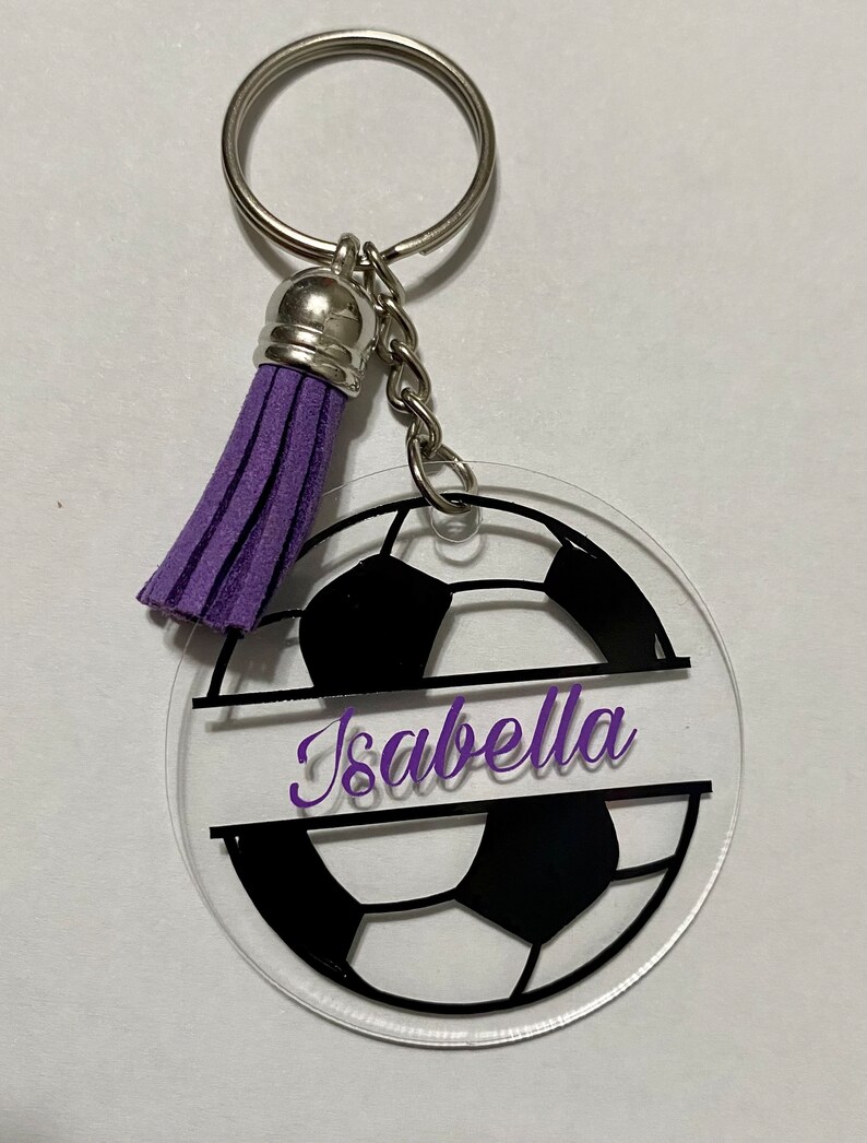 Custom Keychains (soccer/princess) - Etsy