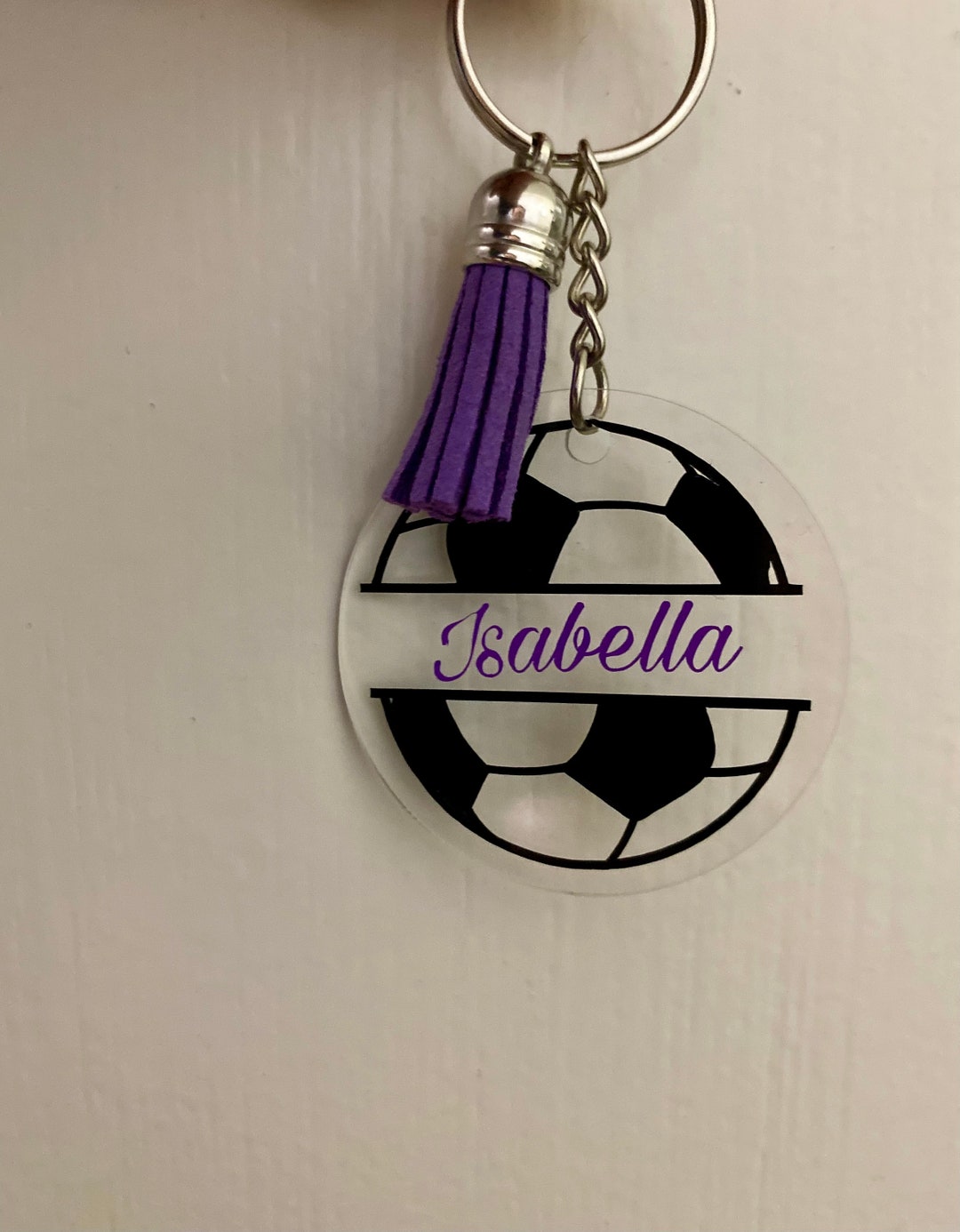 Custom Keychains (soccer/princess) - Etsy
