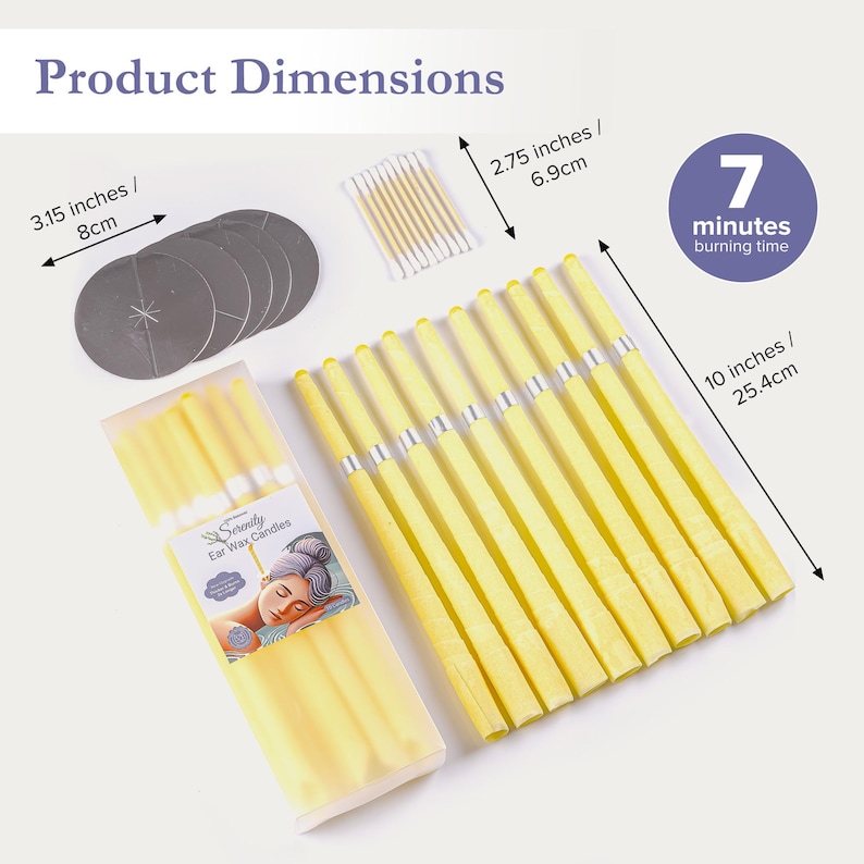 Natural Beeswax Ear Wax Candles: Hollow Blend Cones - 7min Burn - Etsy