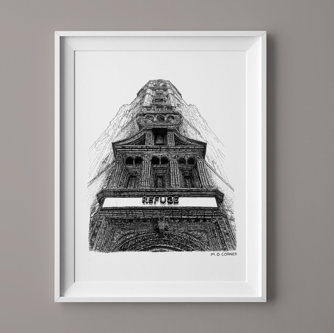 The Refuge, Illustration Print - Etsy