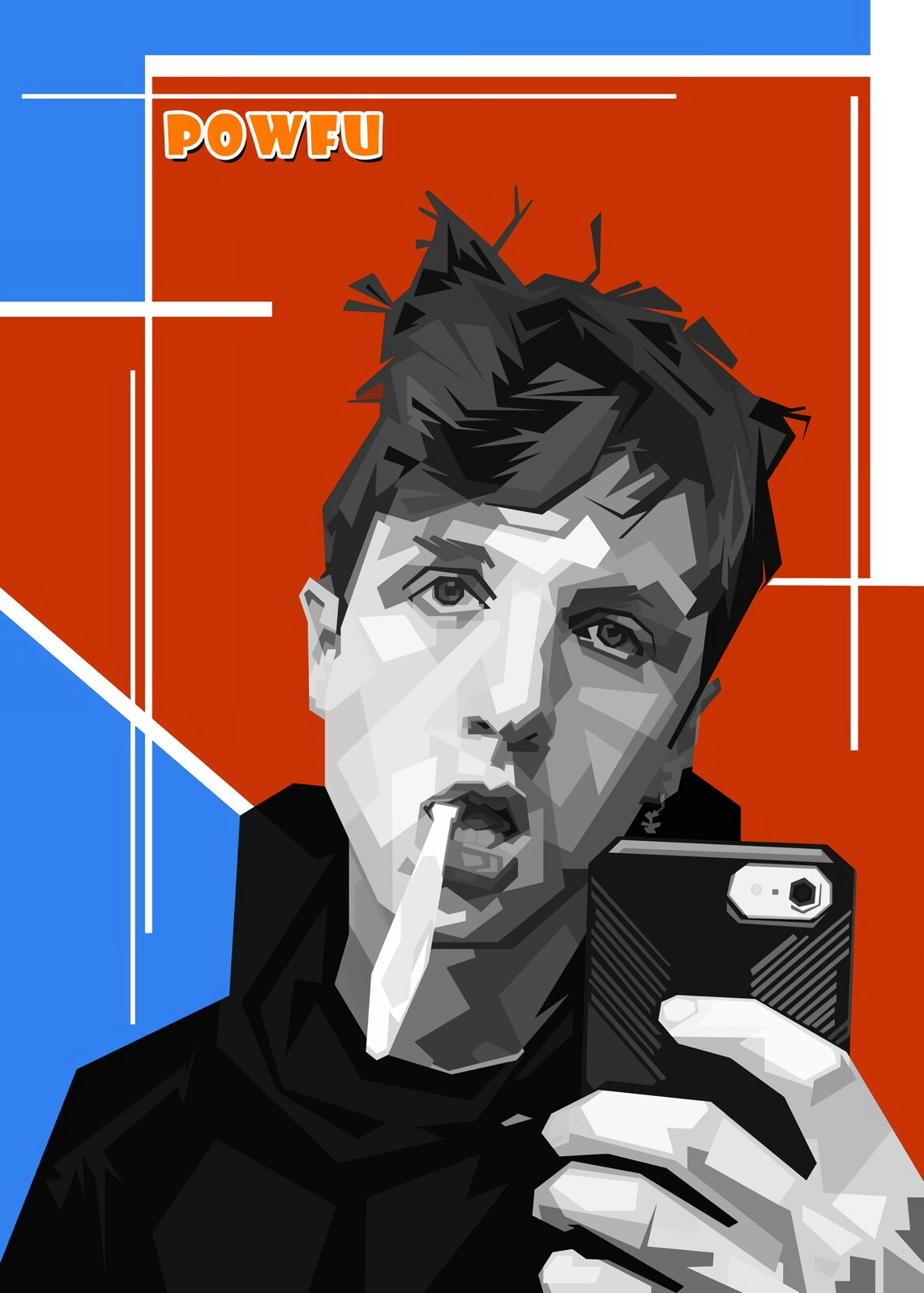 Powfu Poster Singer Poster Gift Art Unframes | Etsy