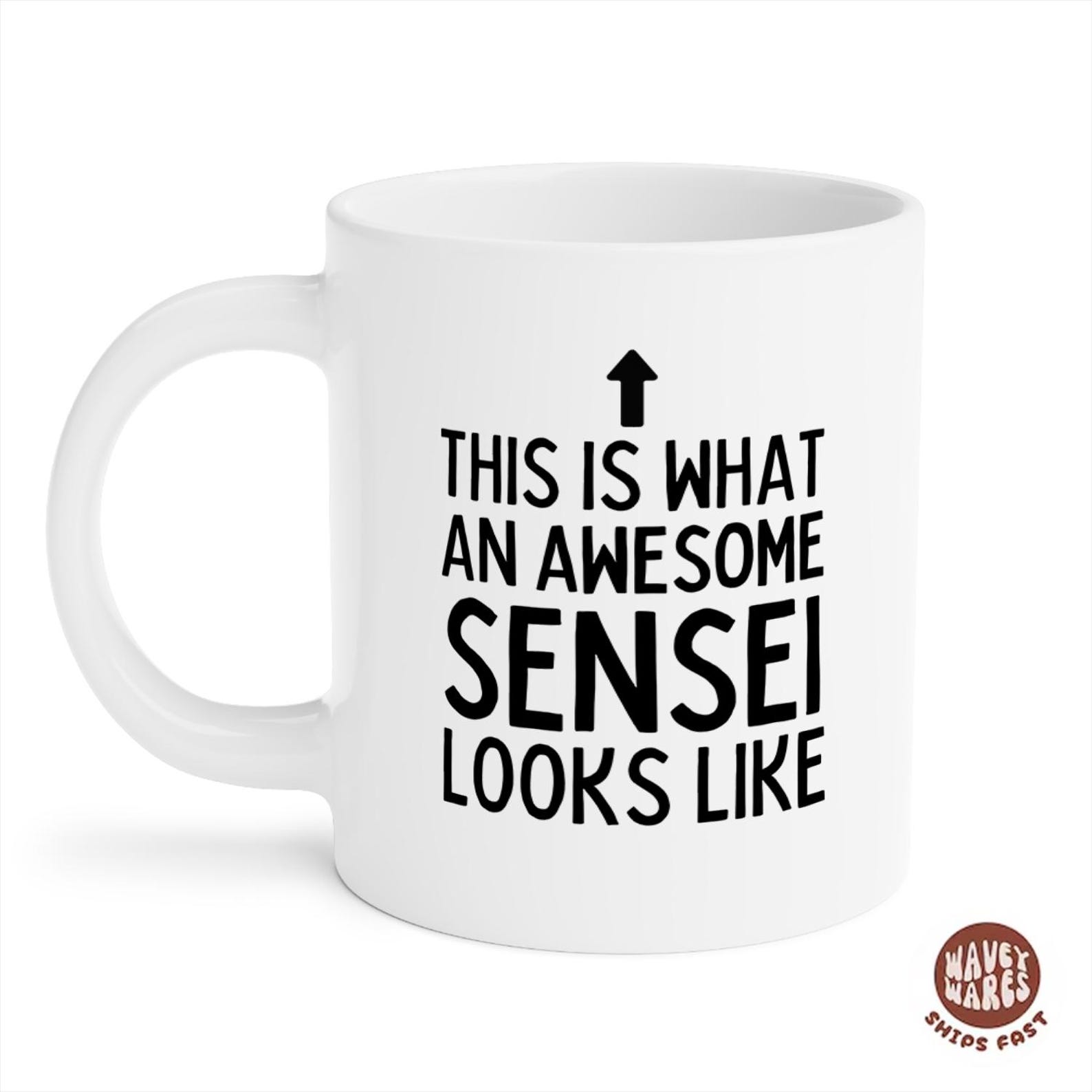 Awesome Sensei Coffee Mug Cup Christmas Birthday Gift Idea for ...