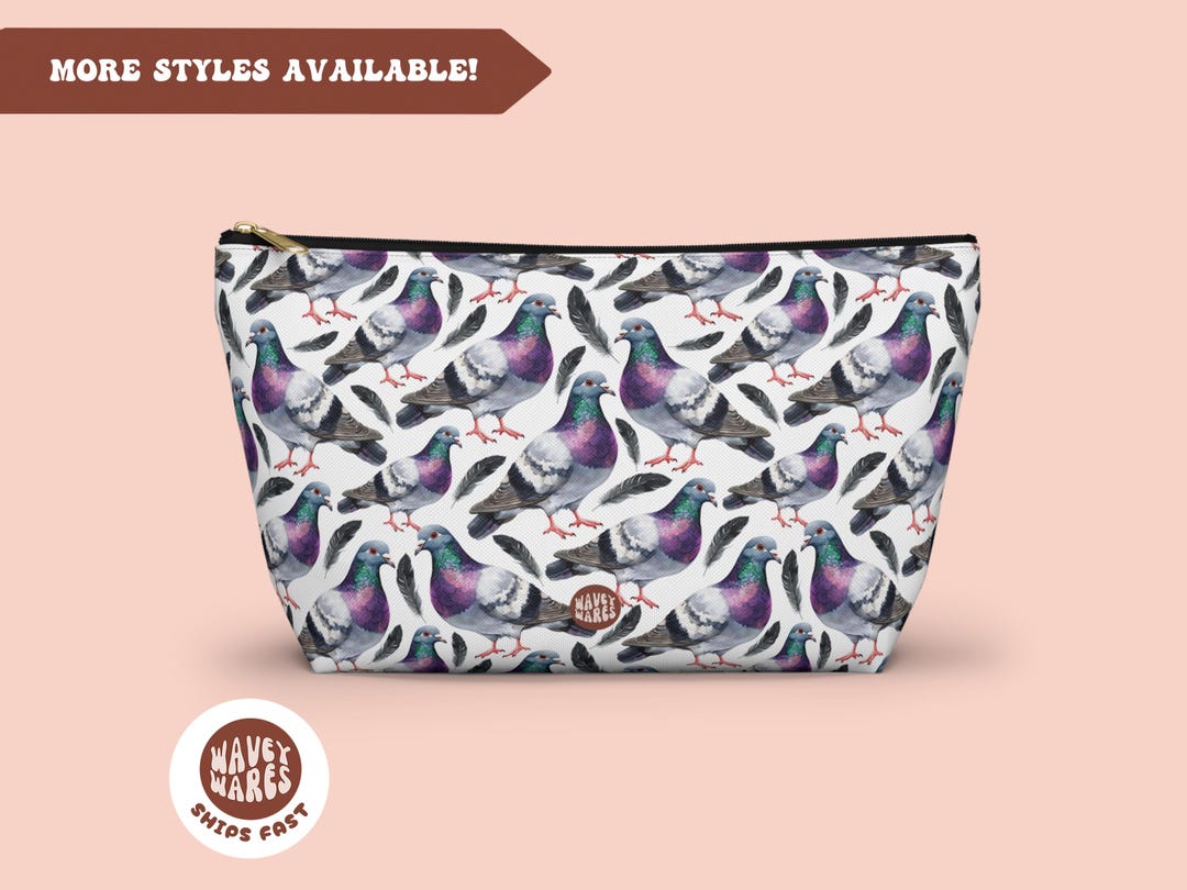 Pigeons Toiletry Bag, Cute Pigeon Gift, Animal Lover, Travel Bag ...