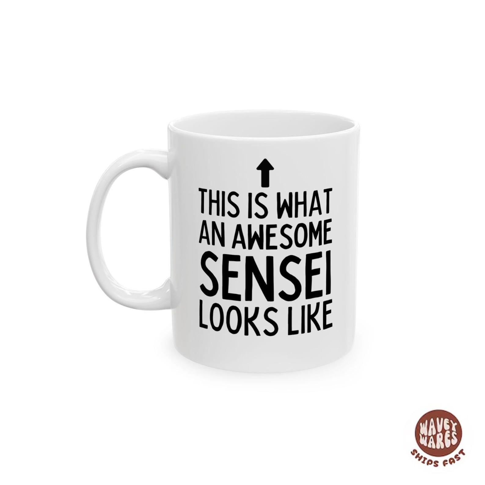 Awesome Sensei Coffee Mug Cup Christmas Birthday Gift Idea for ...