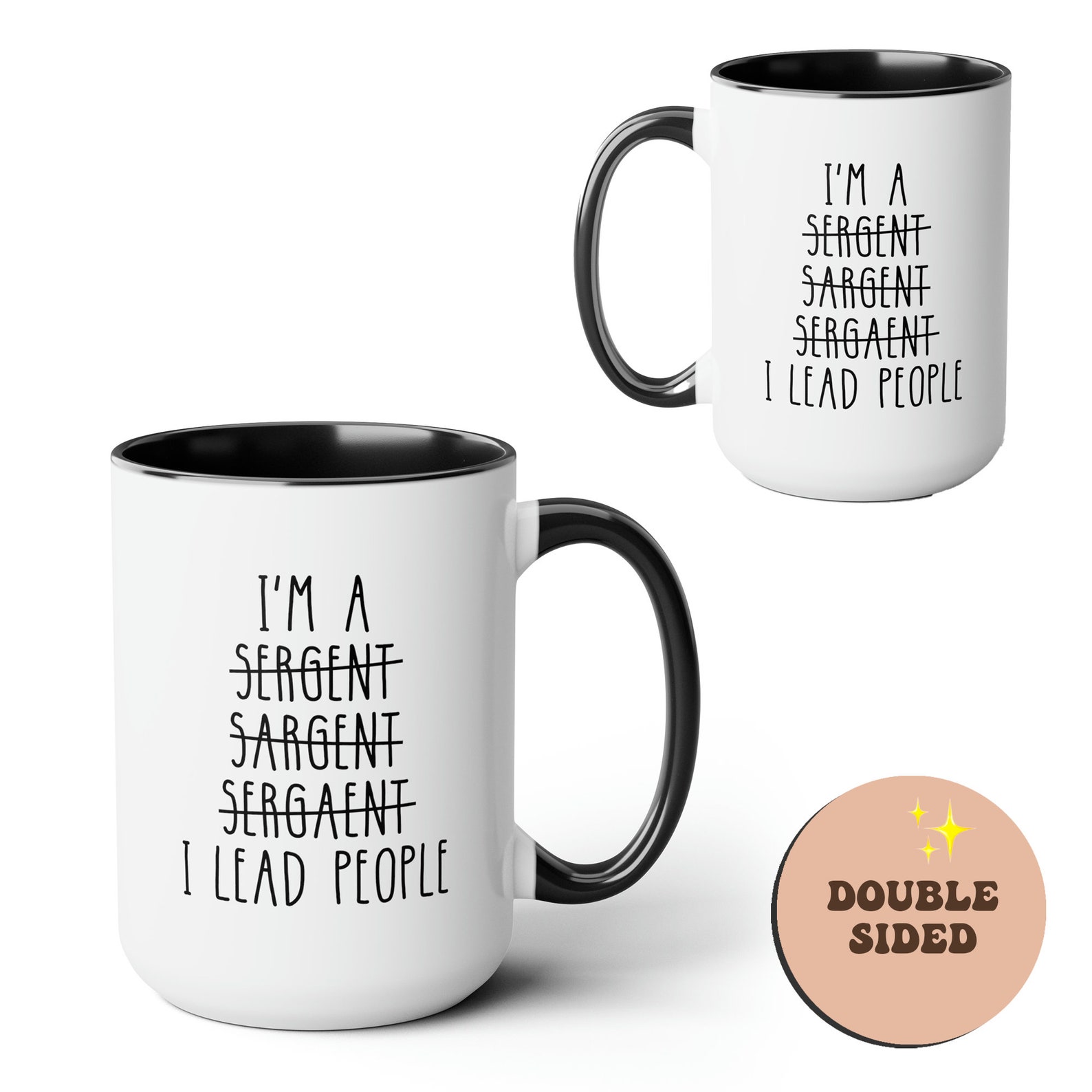 Sergeant Funny Coffee Mug, Funny Sergeant Gift, Promoted, Sgt Gift ...