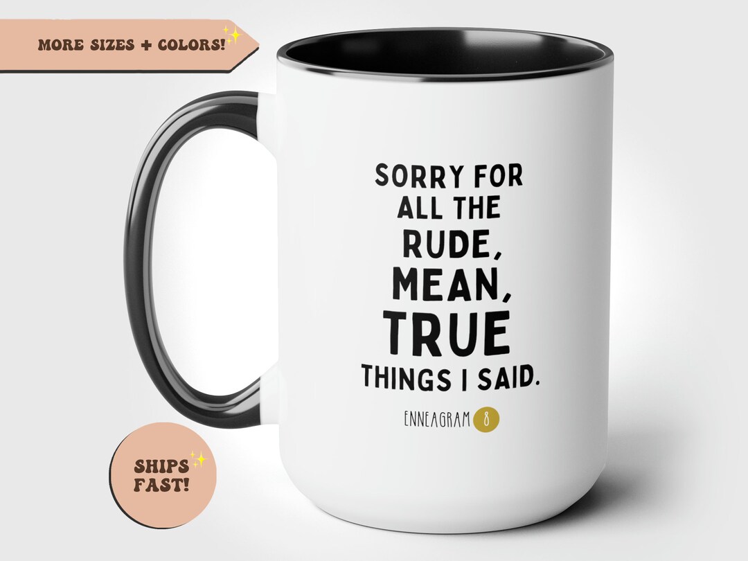 Enneagram Mugs, Enneagram Type 8 Funny Coffee Mug, Enneagram Gift, MBTI ...