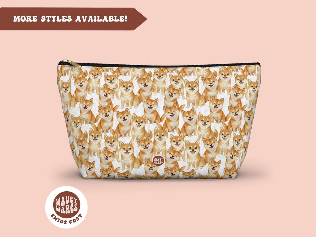 Cute Shiba Inu Dog Toiletry Bag, Doge Meme, Cute Dog Gift, Dog Mom Gift ...