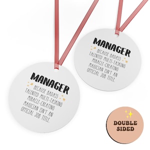 Manager Gift Funny Ornament, Management Gift, Team Leader, Boss Gift ...