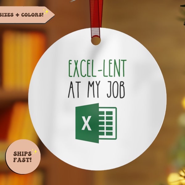 Excel Spreadsheet Ornament - Etsy