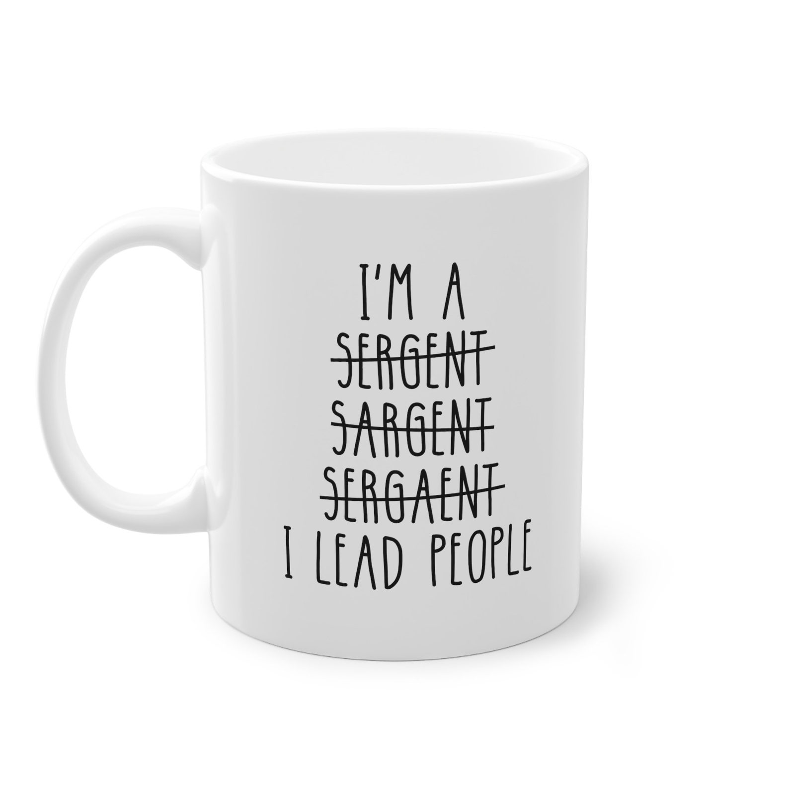 Sergeant Funny Coffee Mug, Funny Sergeant Gift, Promoted, Sgt Gift ...