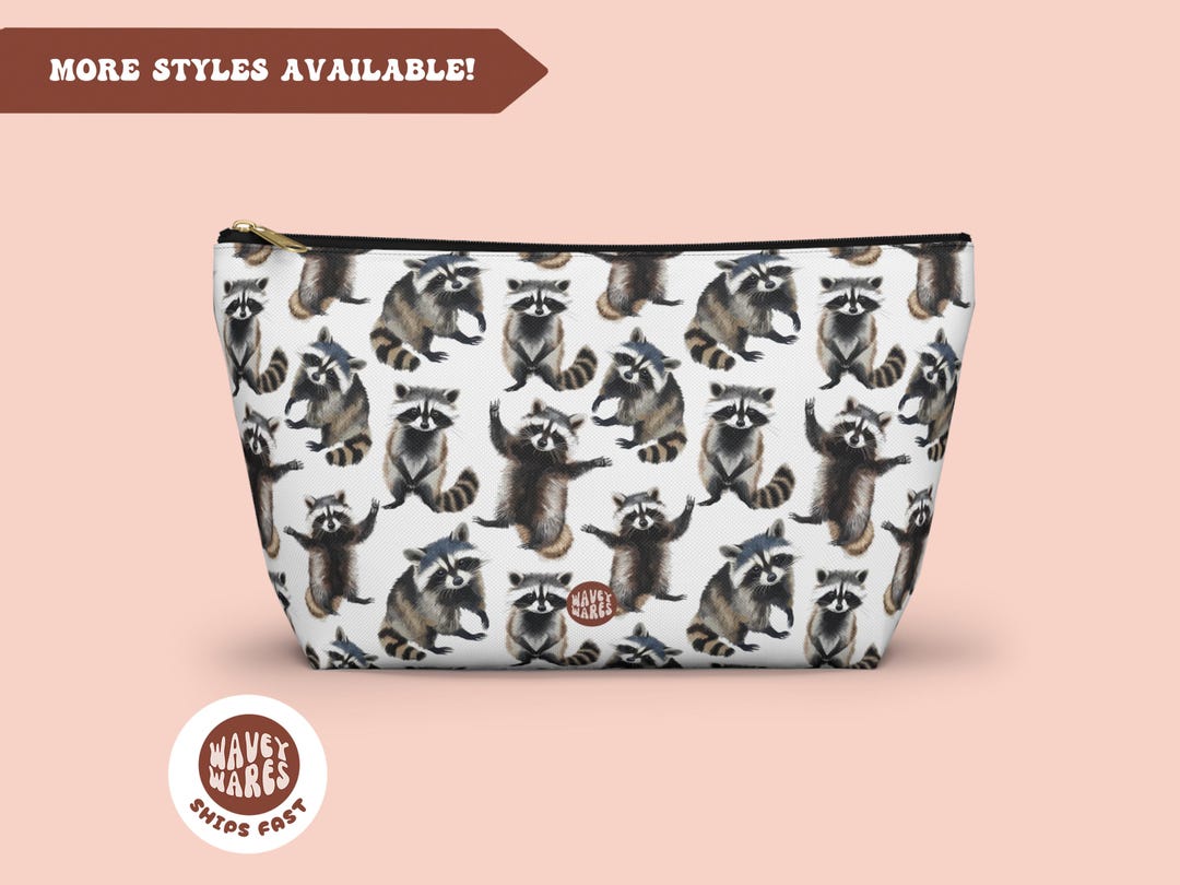 Funny Raccoons Toiletry Bag, Cute Raccoon Gift, Animal Lover, Travel ...