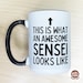 Awesome Sensei Coffee Mug Cup Christmas Birthday Gift Idea for ...