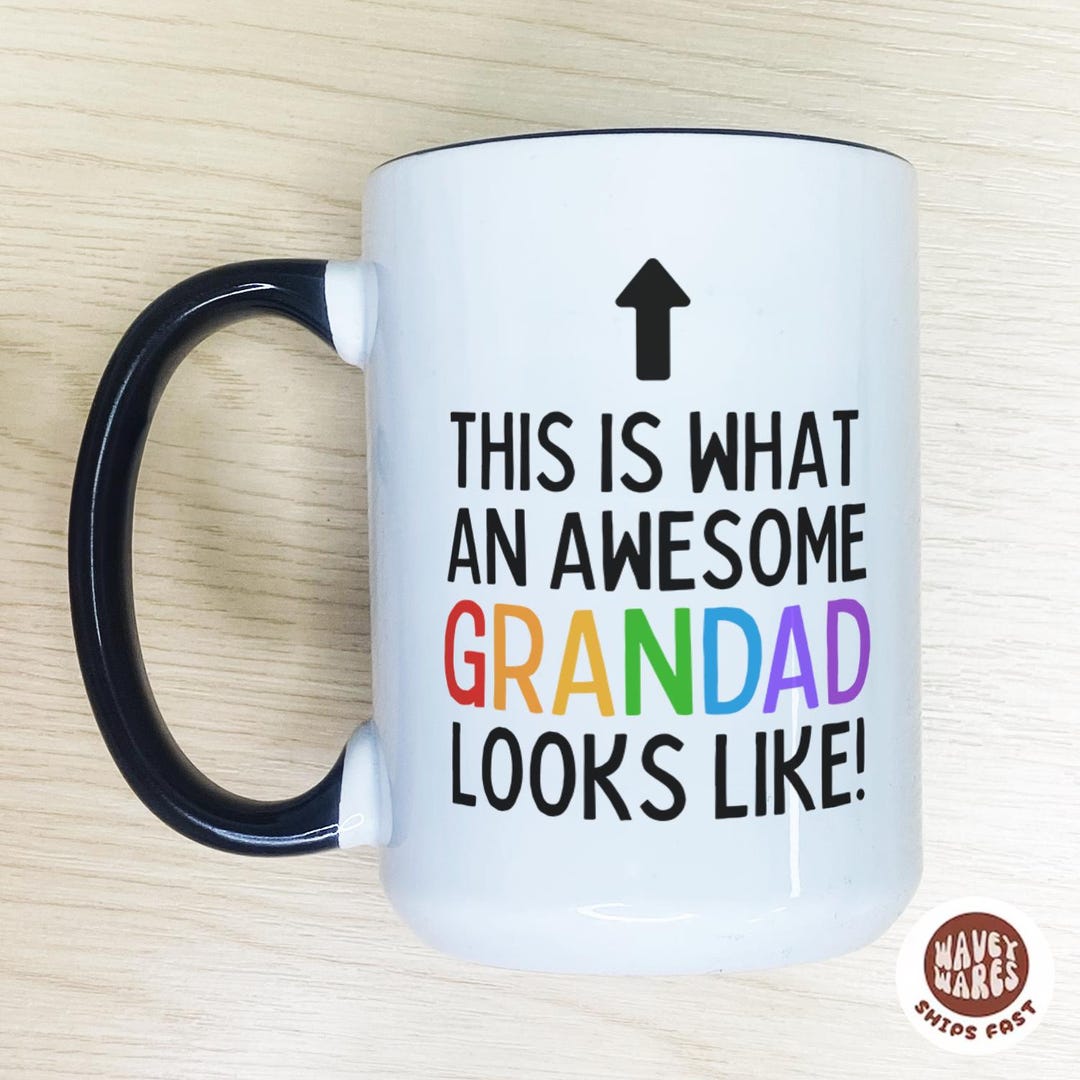 Awesome Grandad Mug, Best Grandad Coffee Mug, Tea Cup for Pops, Papa ...
