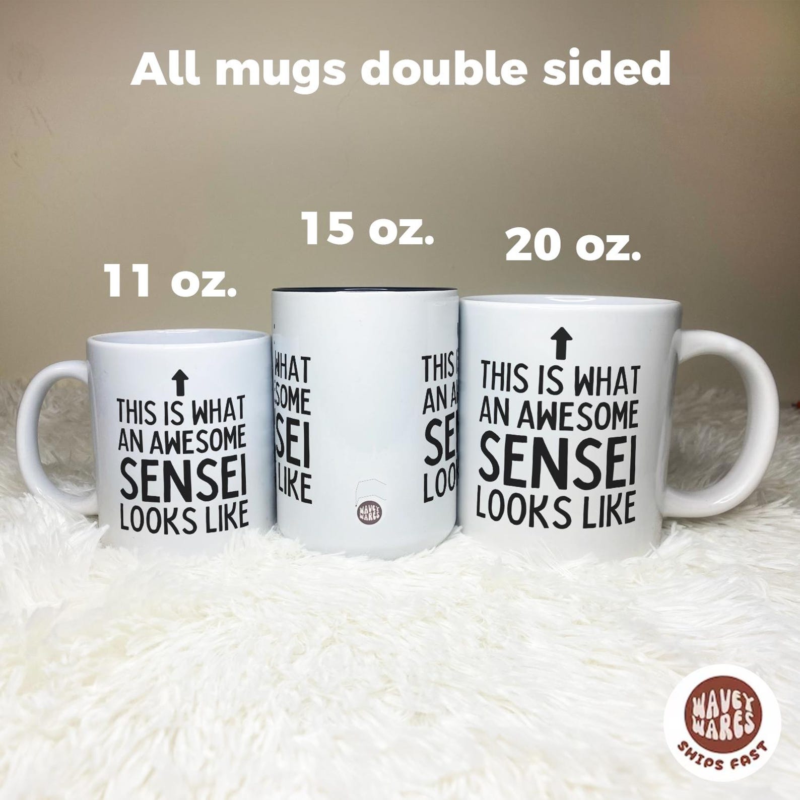 Awesome Sensei Coffee Mug Cup Christmas Birthday Gift Idea for ...