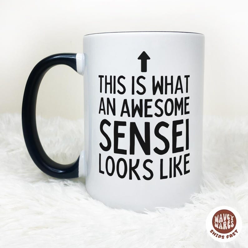 Awesome Sensei Coffee Mug Cup Christmas Birthday Gift Idea for ...