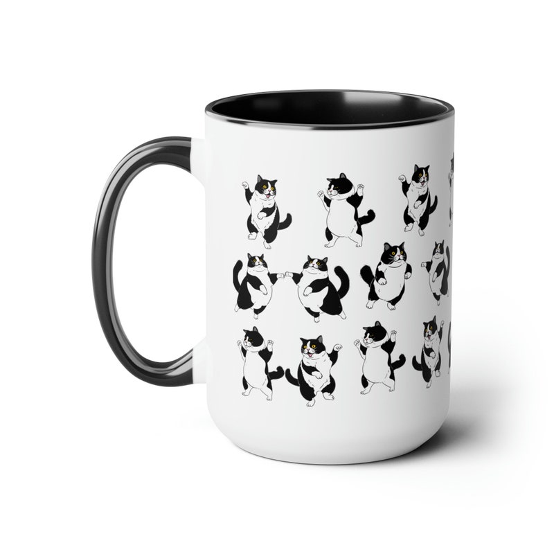White Cat Mug - Etsy