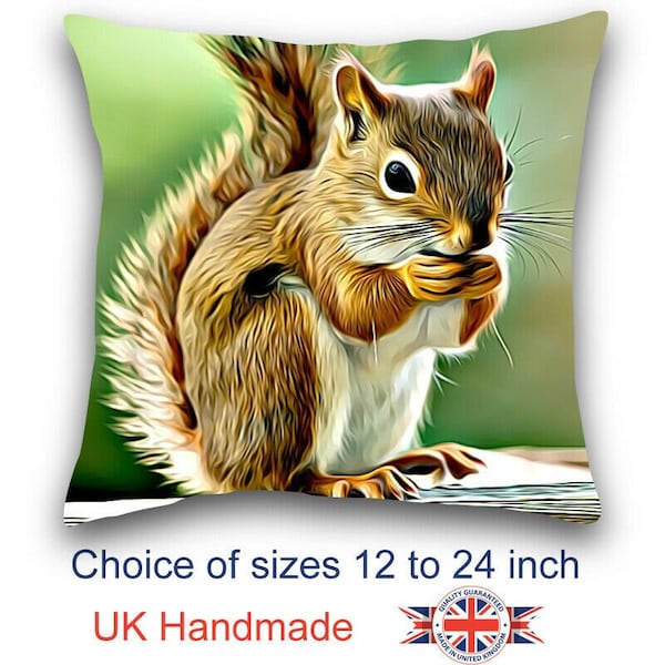Squirrel Pillow - Etsy UK