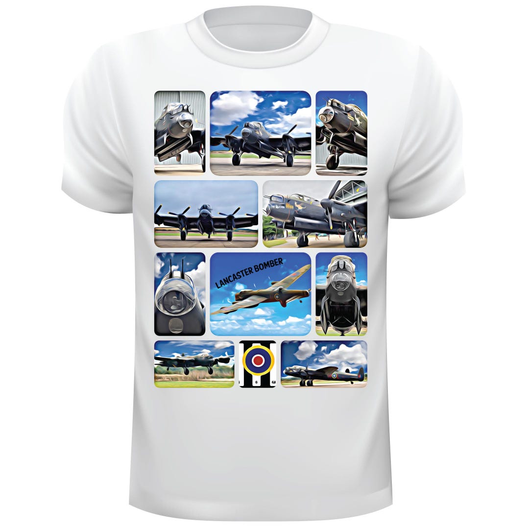 Avro Lancaster Bomber T Shirt Avro Lancaster Bomber T Shirt Ww2 Bomber ...