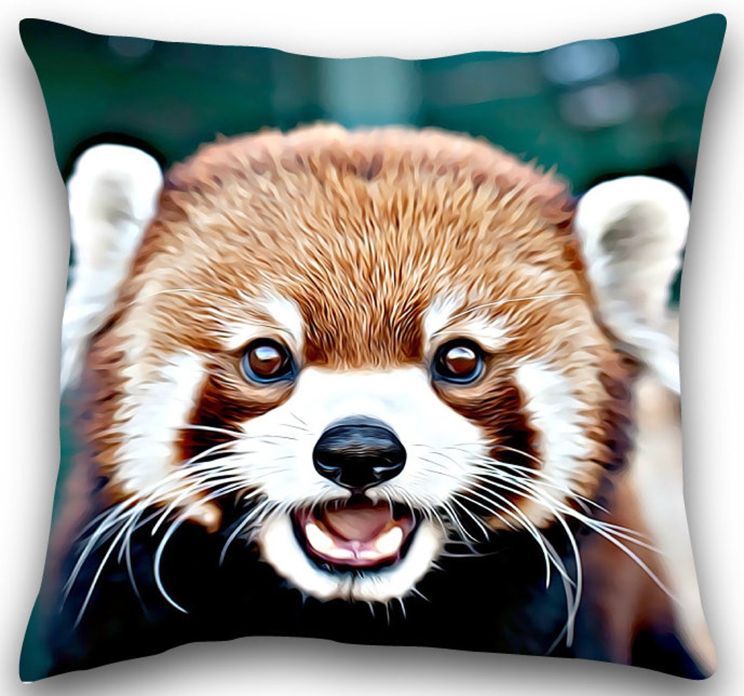 Red Panda Cushion, Panda Cushion, Choice of sizes, Handmade - Etsy.de