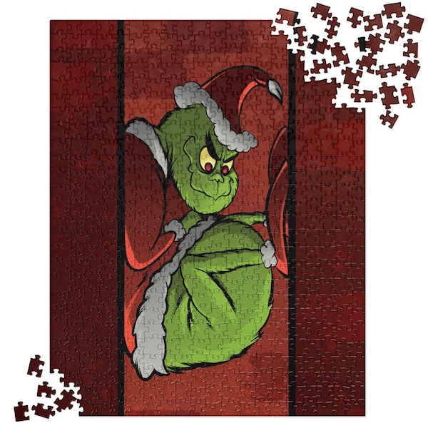 Grinch Jigsaw Puzzle - Etsy