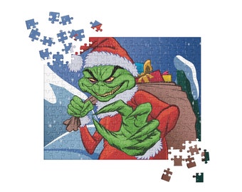 Grinch Jigsaw Puzzle - Etsy