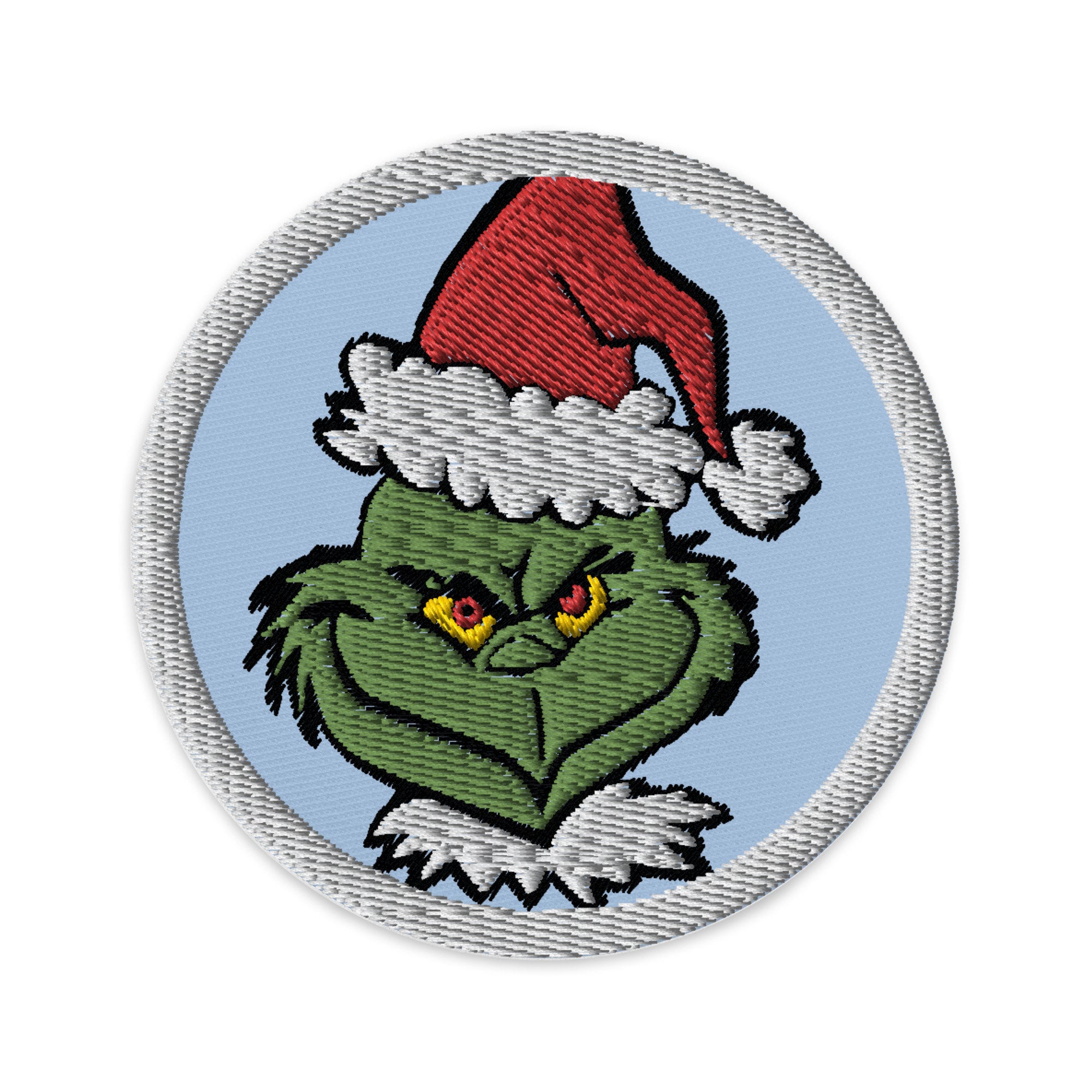 The Grinch Embroidered Patches - Etsy