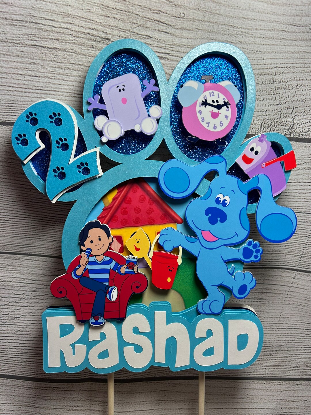 Topper de bolo de aniversário infantil, Topper de bolo personalizado ...