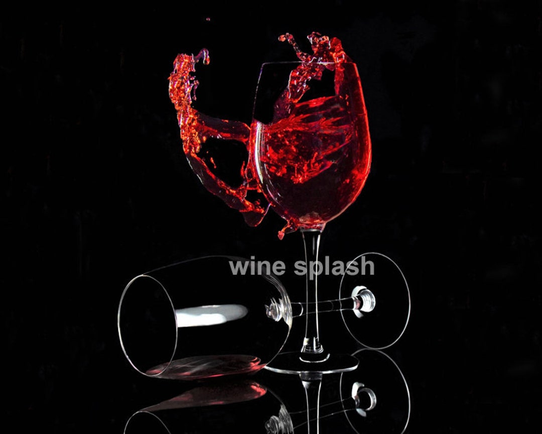 Wine Glass Splash Art