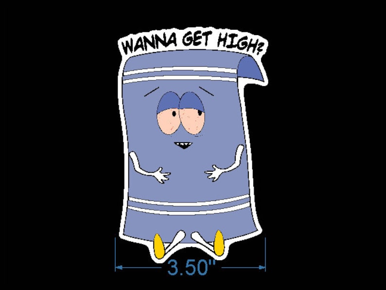 South Park Towelie Wanna Get High Decal Sticker | Etsy South Park Towelie Wanna Get High Decal Sticker | Etsy