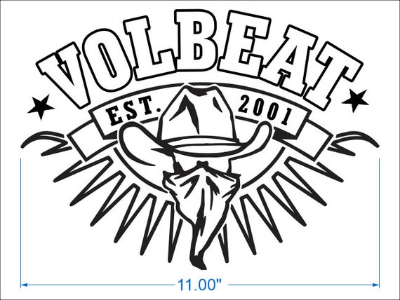 VOLBEAT Window Sticker | Etsy
