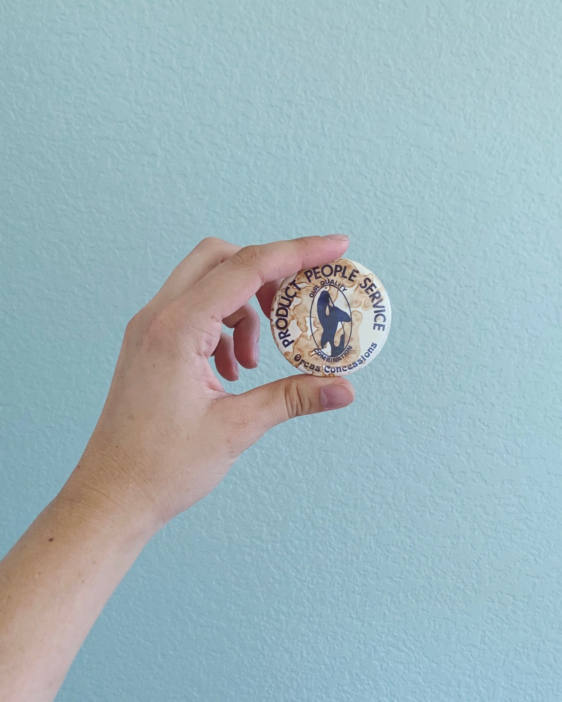 Vintage Pin // Vintage Pinback Button // product PEOPLE SERVICE Orcas ...