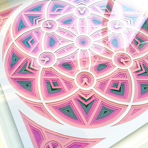 Paper Cut Mandalas, Mandala Set, Hand Made Mandalas, Hand Cut Mandalas ...