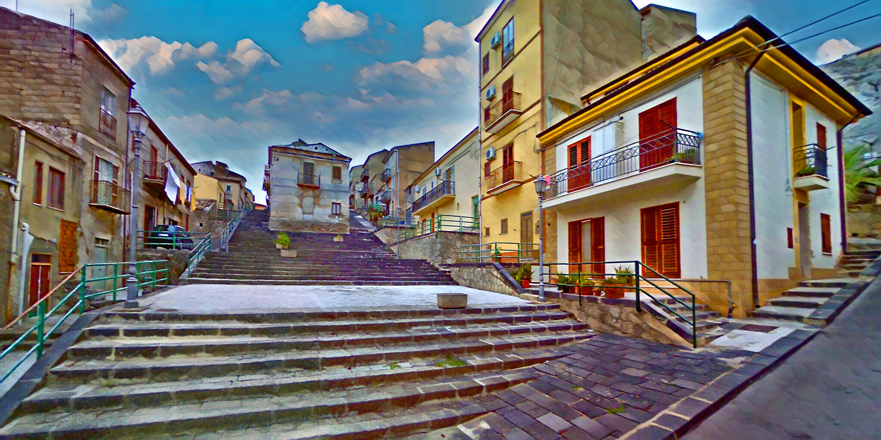 Metal Metallic Print Ready to Hang, Montedoro Sicily, Italy, Town ...