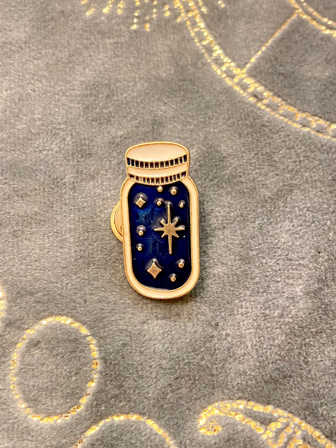 Stardust Jar Enamel Pin - Etsy
