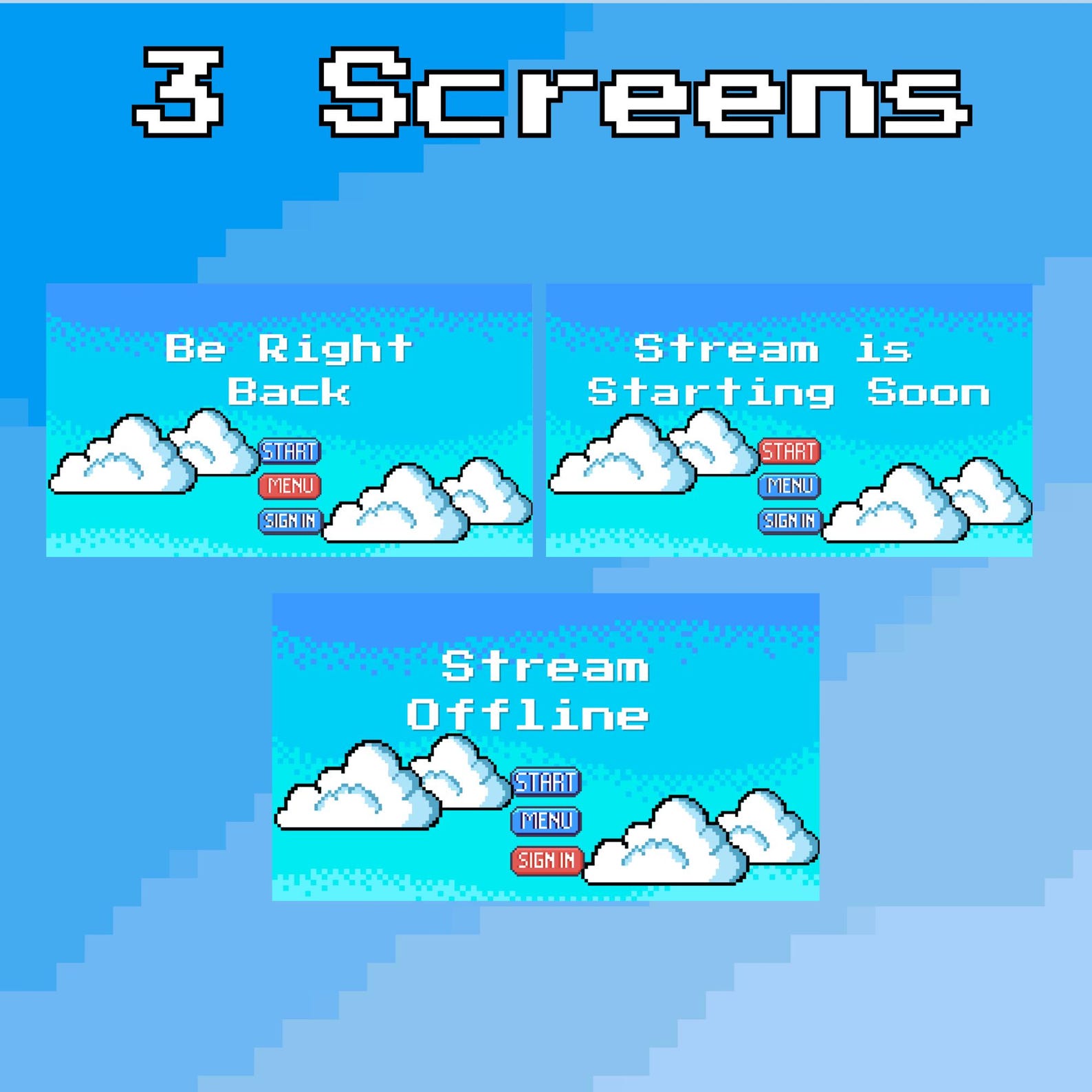 Video Game Pixel Art Twitch Stream Package | RPG Games | Twitch Bundle ...