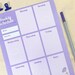 Productivity Planner / Purple Aesthetic Download Now - Etsy