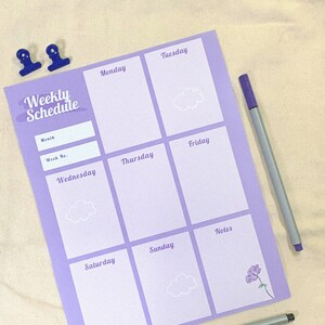 Productivity Planner / Purple Aesthetic Download Now - Etsy