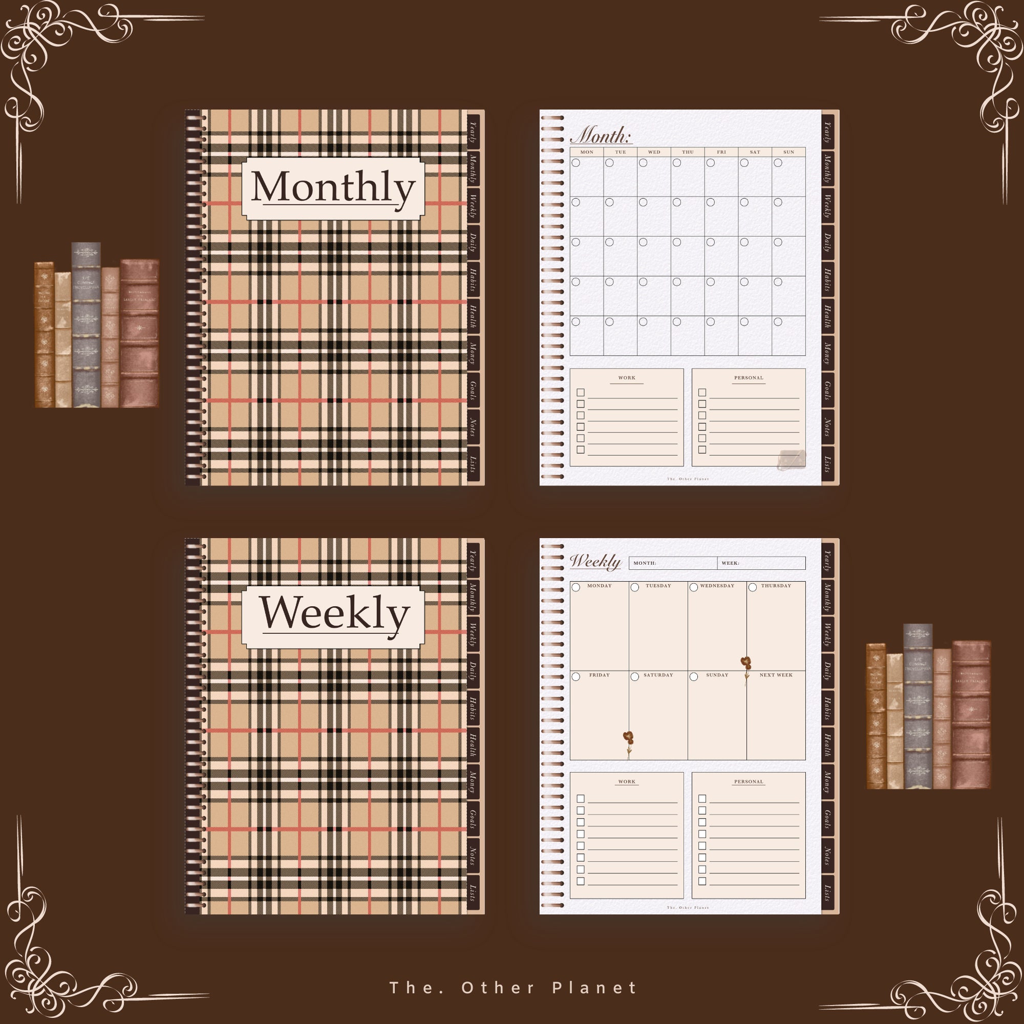 Dark Academia Digital Planner for Goodnotes and Notability - Etsy