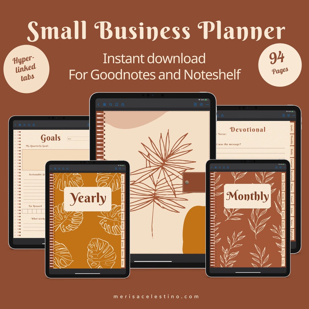 Goodnotes Planner With Boho Aesthetic That is Available to Download ...